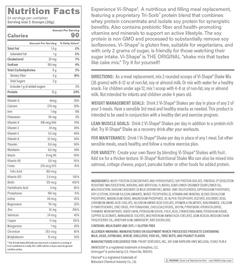 Vi-Shape | The O.G. Nutritional Shake